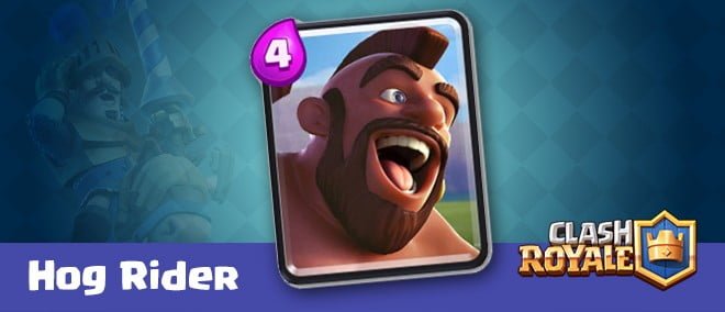 Kartu Troop Clash Royale - Hog Rider (Rare) - Jonooit