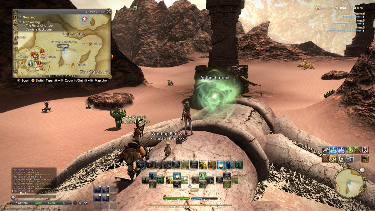 Daftar Lokasi Aether Current di Amh Araeng (Shadowbringers) - Final ...