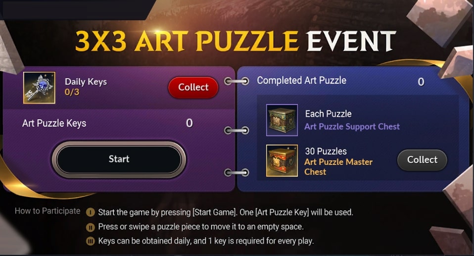 Event: 3x3 Art Puzzle – Black Desert Mobile - Jonooit