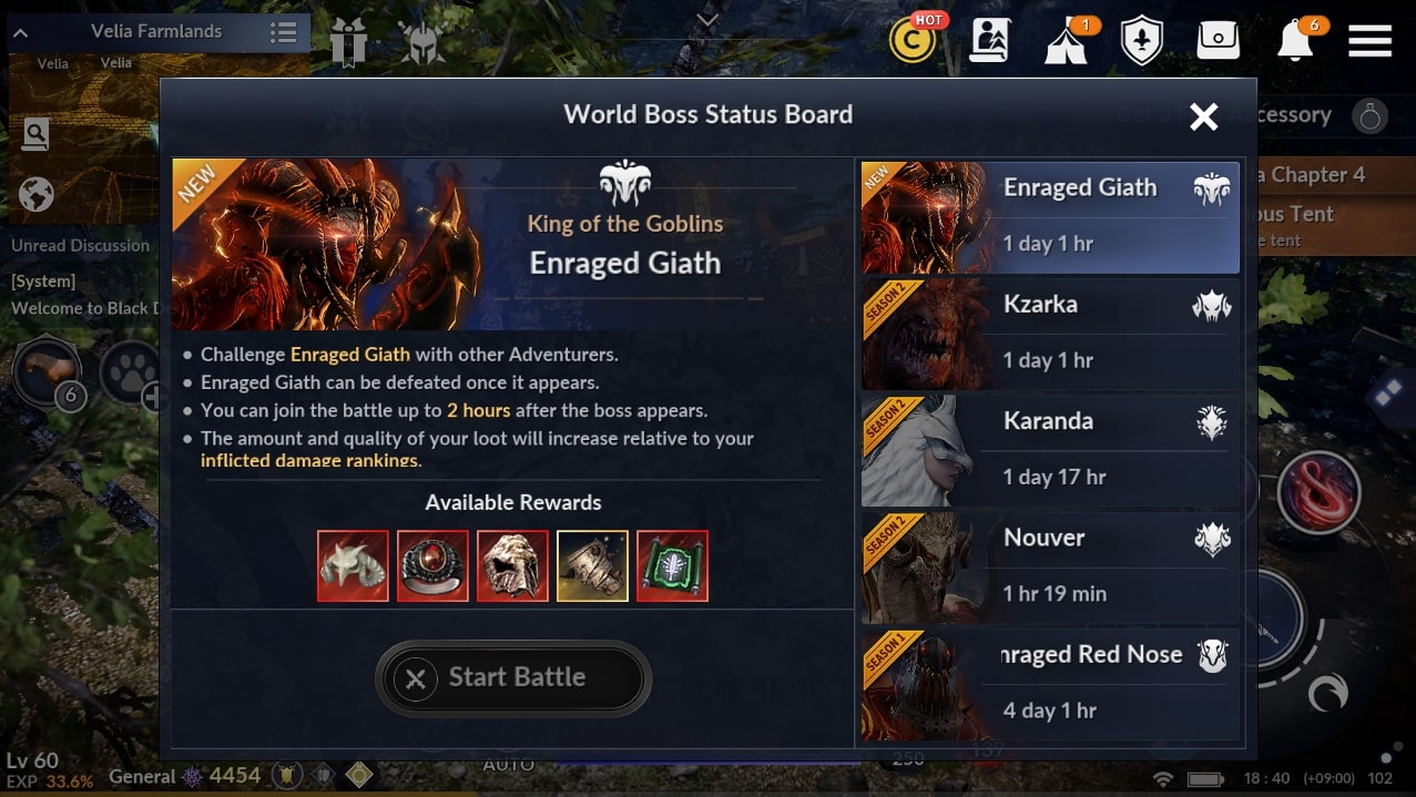 Pembaruan: World Boss Enraged Giath, Abyssal Accessory, AR Expansion ...