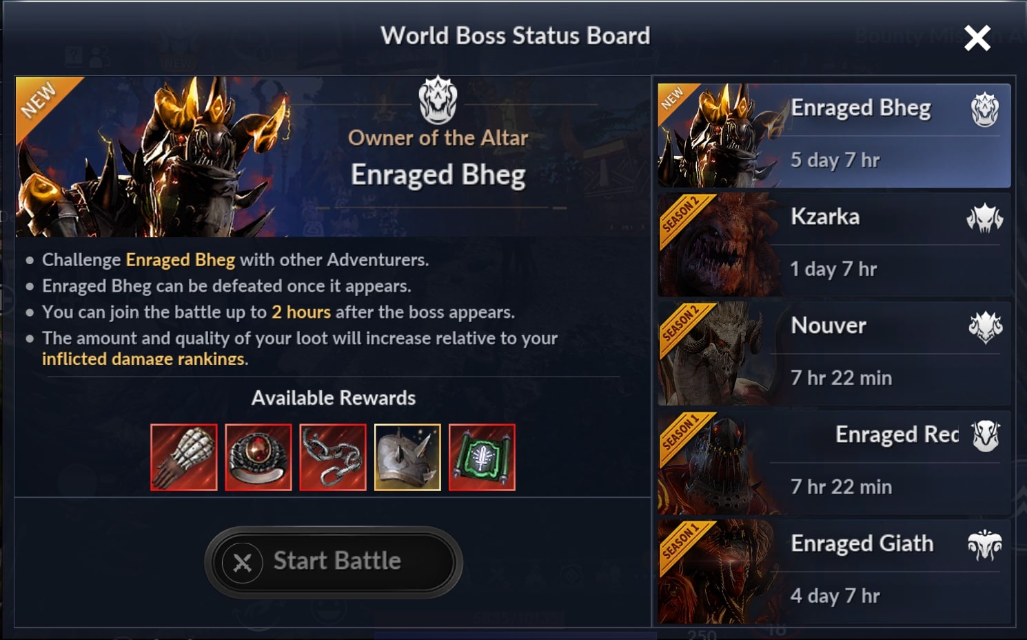 Pembaruan: World Boss Enraged Bheg, Abyssal Crystal, Temple of the Sun ...